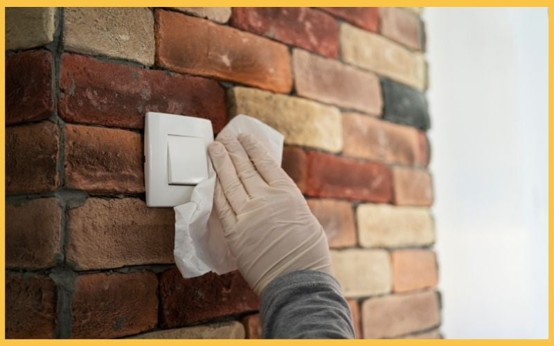 How To Clean And Disinfect Doorknobs And Light Switches?